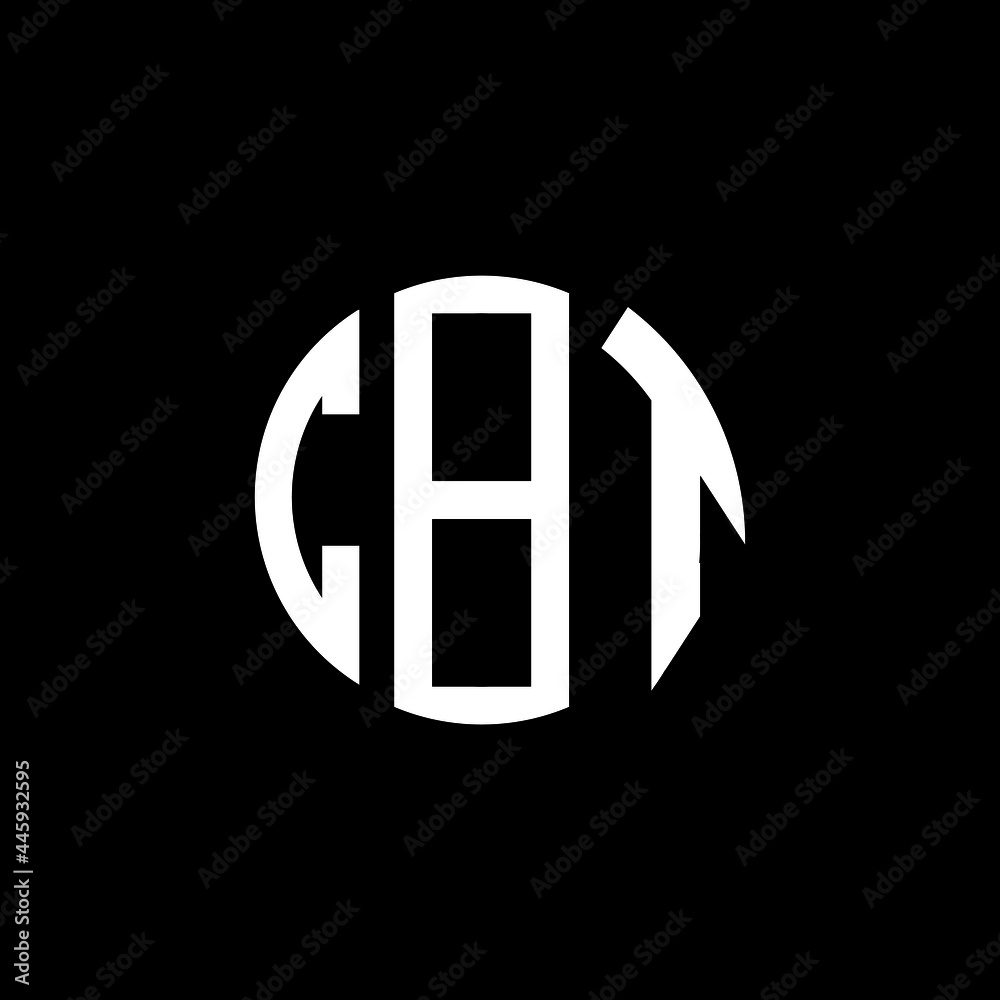 CBT letter logo design. CBT letter in circle shape. CBT Creative three ...