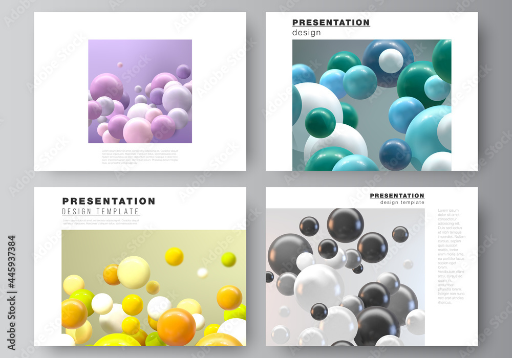 Vector layout of presentation slides design templates, multipurpose ...