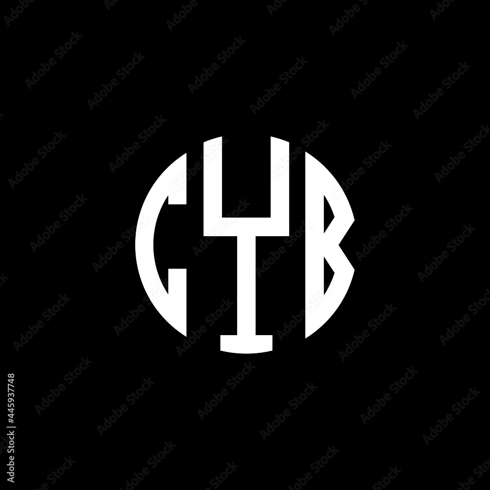 CYB letter logo design. CYB letter in circle shape. CYB Creative three ...