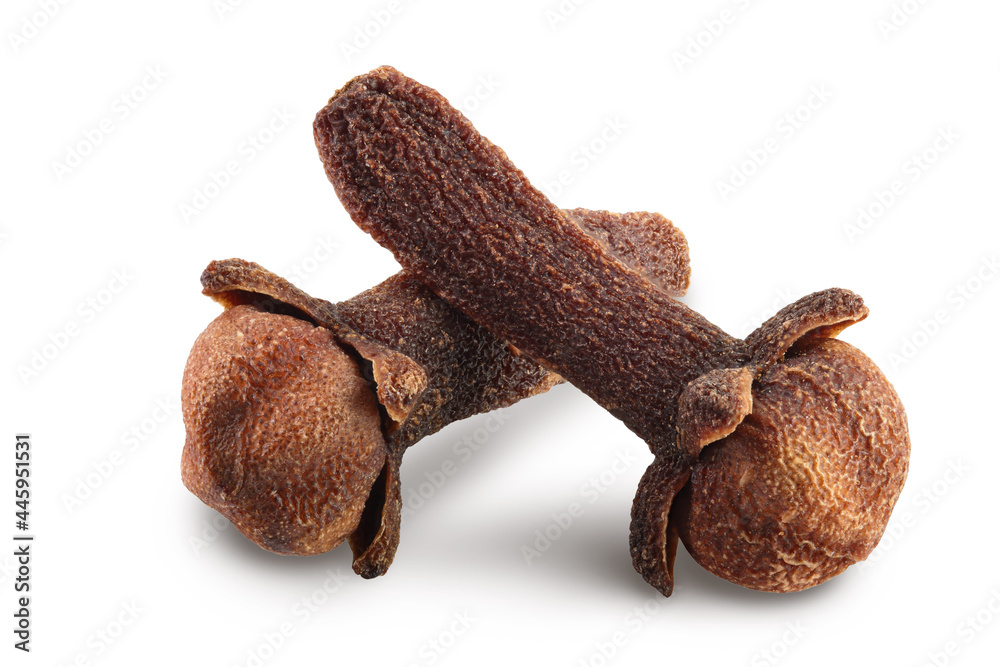 Dry spice cloves isolated on white background with clipping path and ...