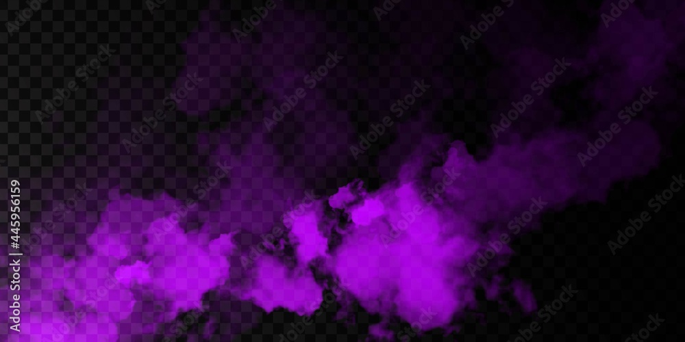 Vector realistic isolated Purple Smoke effect for decoration and ...