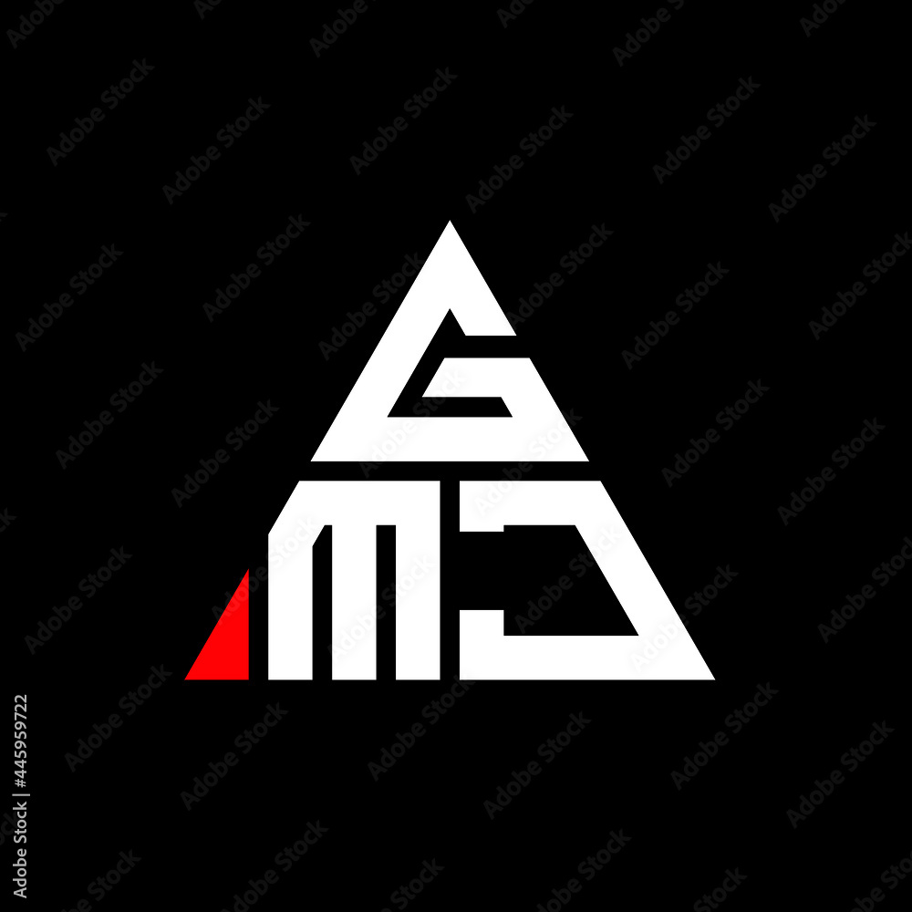 GML triangle letter logo design with triangle shape. GML triangle logo ...