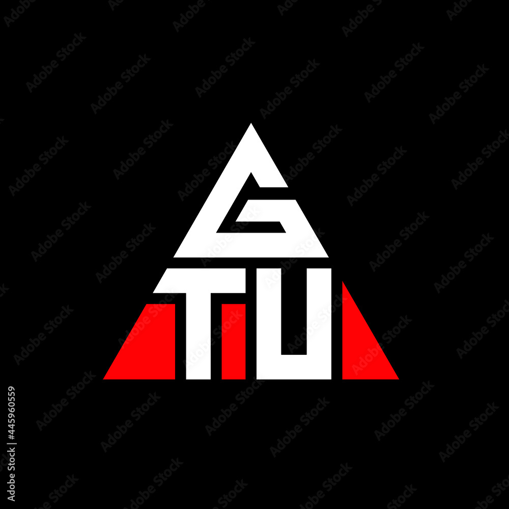 GTU triangle letter logo design with triangle shape. GTU triangle logo ... GTU triangle letter logo design with triangle shape. GTU triangle logo ...