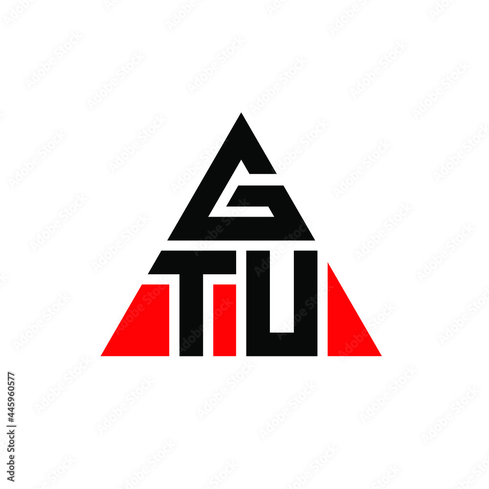 GTU triangle letter logo design with triangle shape. GTU triangle logo ... GTU triangle letter logo design with triangle shape. GTU triangle logo ...