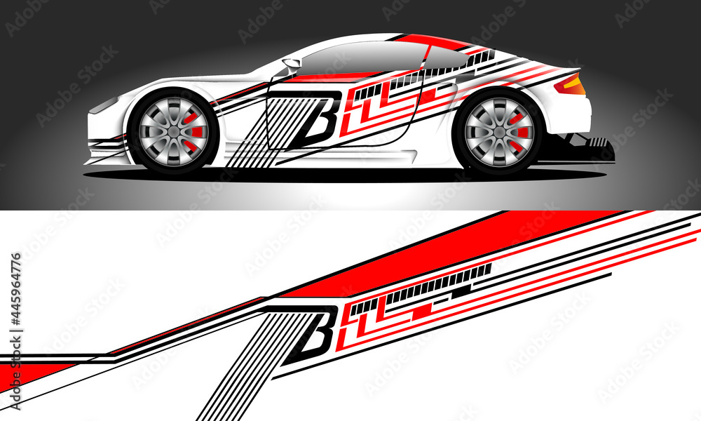 Title: Car sticker or car wrap with natural natural concept with ...