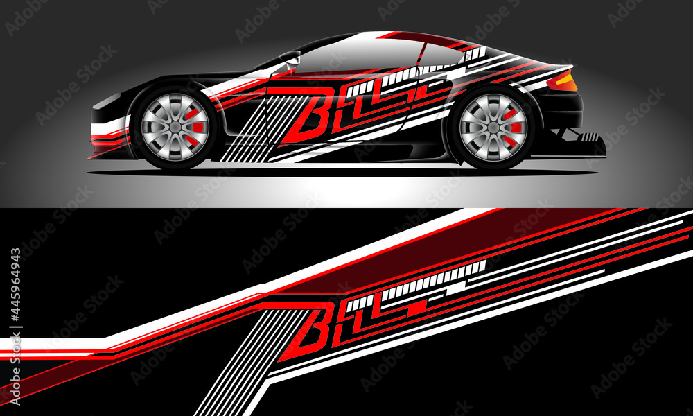 Title: Car sticker or car wrap with natural natural concept with ...