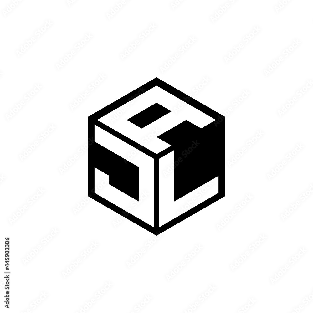 JLA letter logo design with white background in illustrator, vector ...