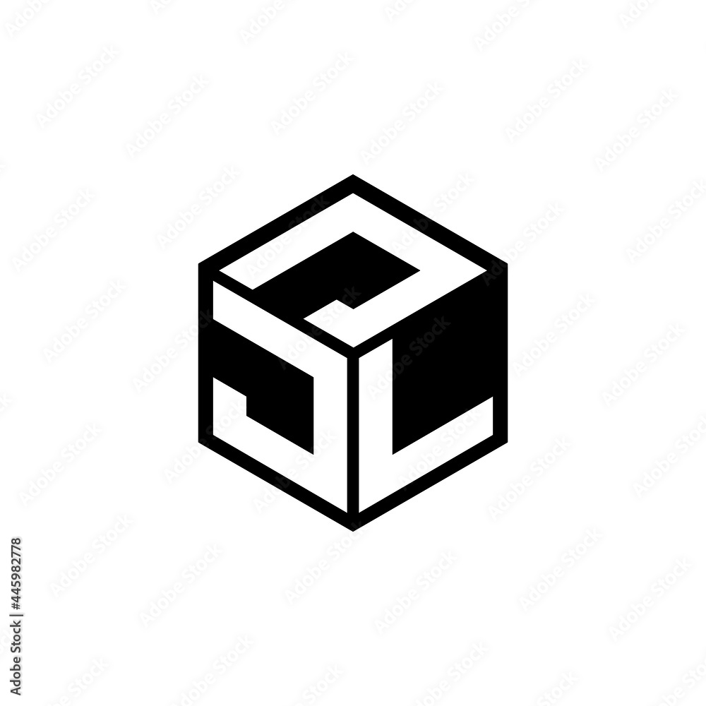 JLJ letter logo design with white background in illustrator, vector ...