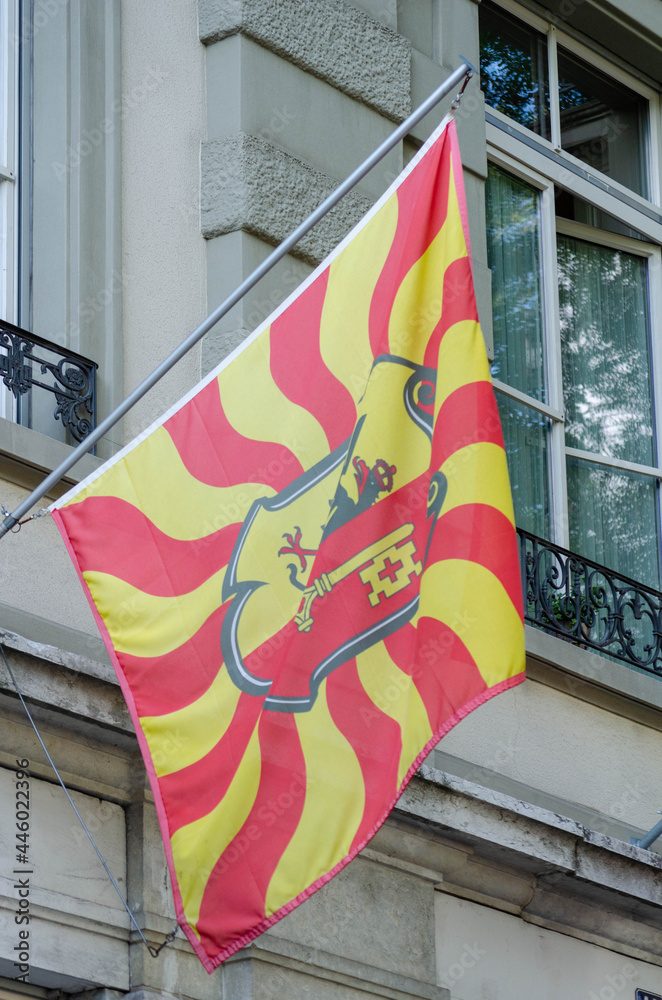 Drapeau genevois, Suisse Stock Photo | Adobe Stock