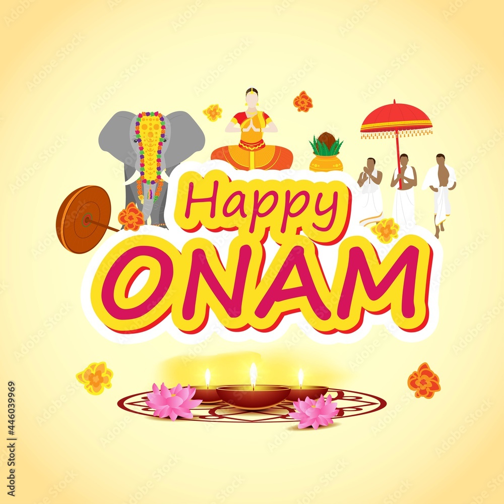 VECTOR ILLUSTRATION OF OFFER BANNER GREETING FOR INDIAN FESTIVAL ONAM vector-illustration-of-offer-banner-greeting-for-indian-festival-onam