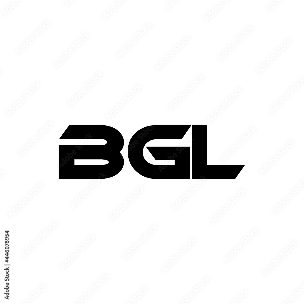 BGL letter logo design with white background in illustrator, vector ...