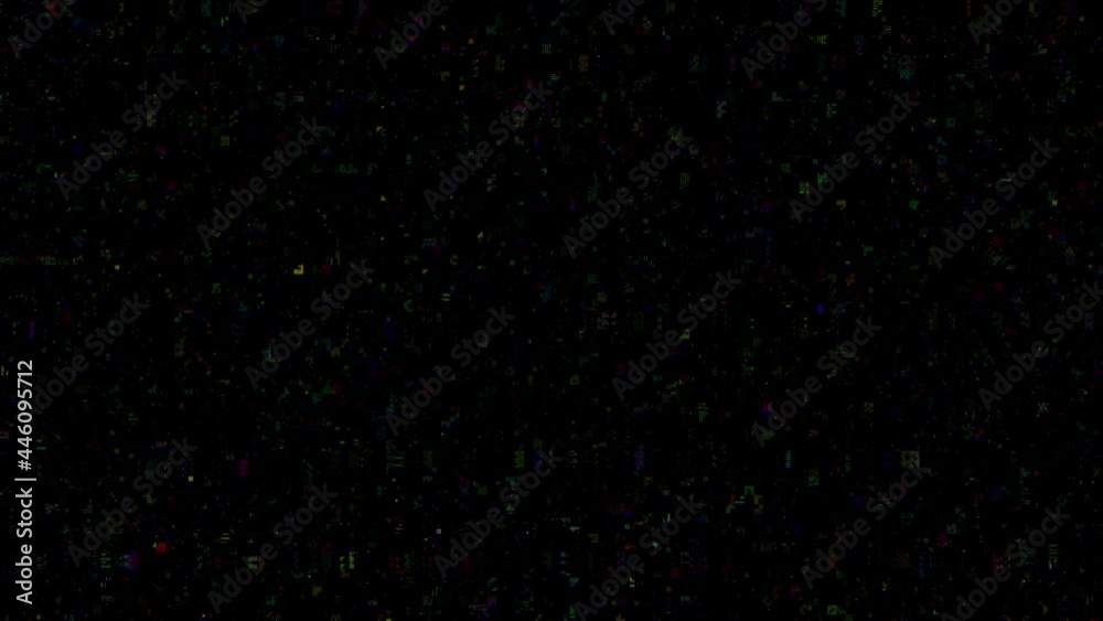 Glitch noise distortion of broken video empty background, VHS effect ...