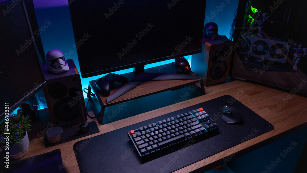 KL, MALAYSIA - July 20th, 2021 : A Work From Home Office Setup. HTPC ...