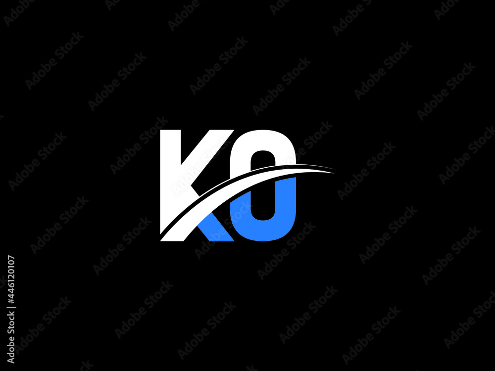 Letter KO Logo, Colorful ko logo icon design for your business Stock ...