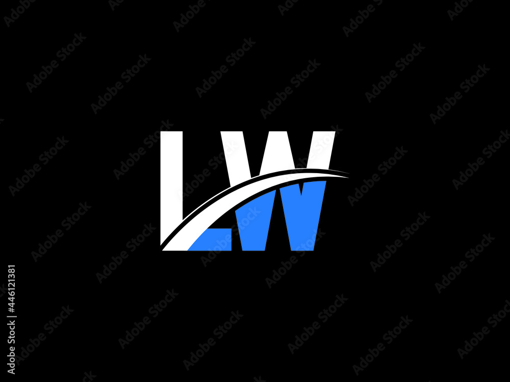 Letter LW Logo Image, lw Letter Logo Design For Business Stock Vector ...