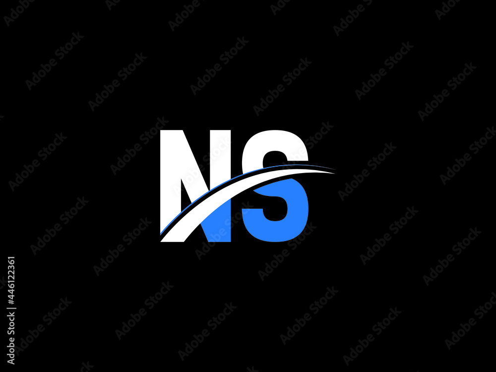 Letter NS Logo Image, ns Letter Logo Design For Business Stock Vector ...