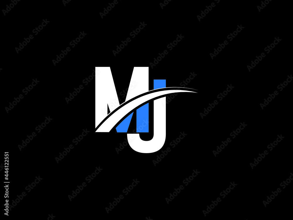 Letter MJ Logo Image, mj Letter Logo Design For Business Stock Vector ...