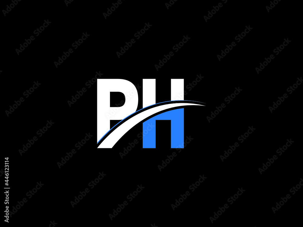 Letter PH Logo Image, ph Letter Logo Design For Business Stock Vector ...