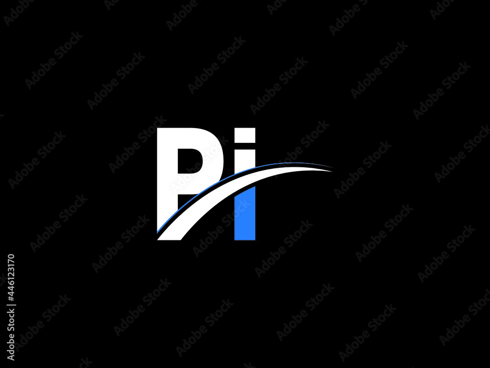 Letter PI Logo Image, pi Letter Logo Design For Business Stock Vector ...