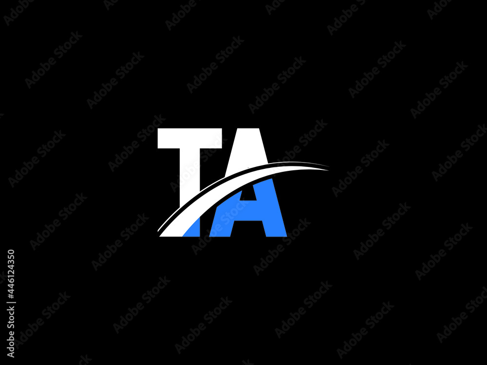 Letter TA Logo Image, ta Letter Logo Design For Business Stock Vector ...