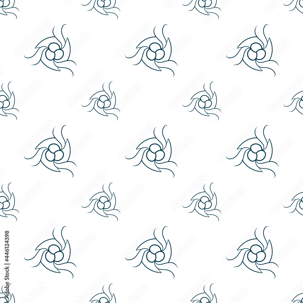 fabric pattern, simple hand-drawn outline repeat pattern, repeat ...