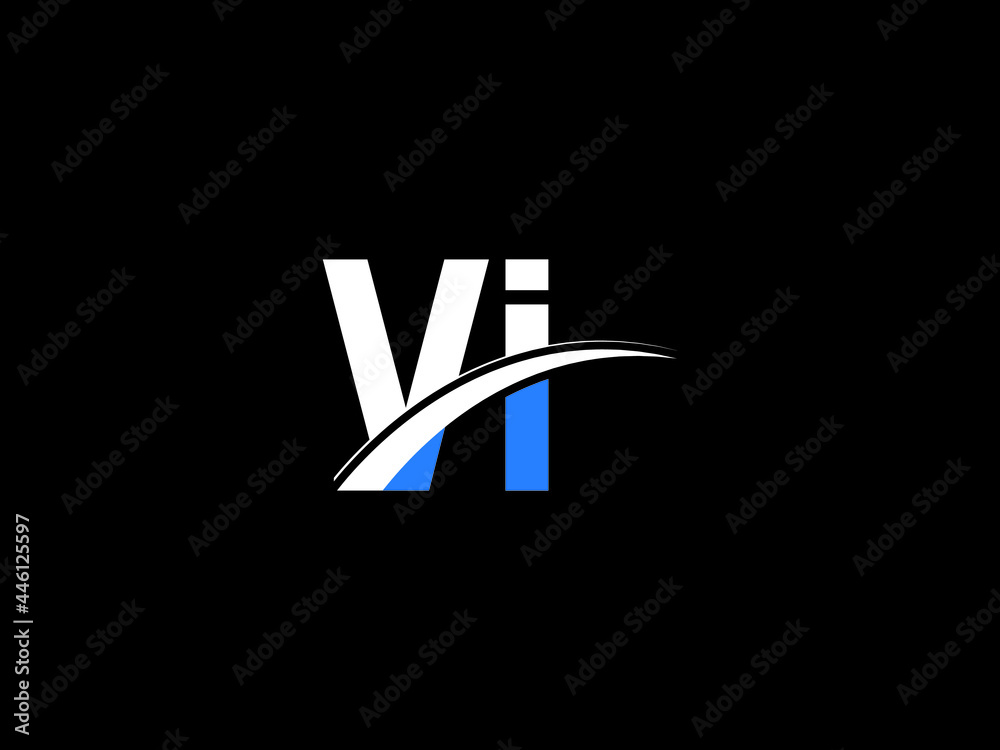 Letter VI Logo Image, vi Letter Logo Design For Business Stock Vector ...