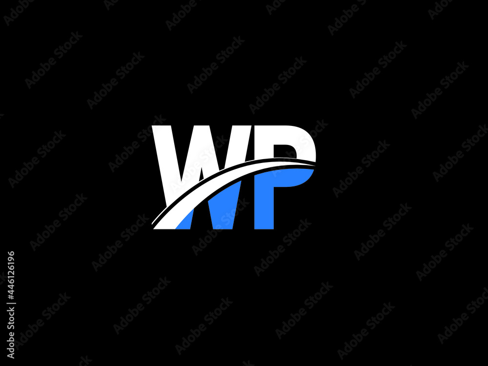 Letter WP Logo Image, wp Letter Logo Design For Business Stock Vector ...