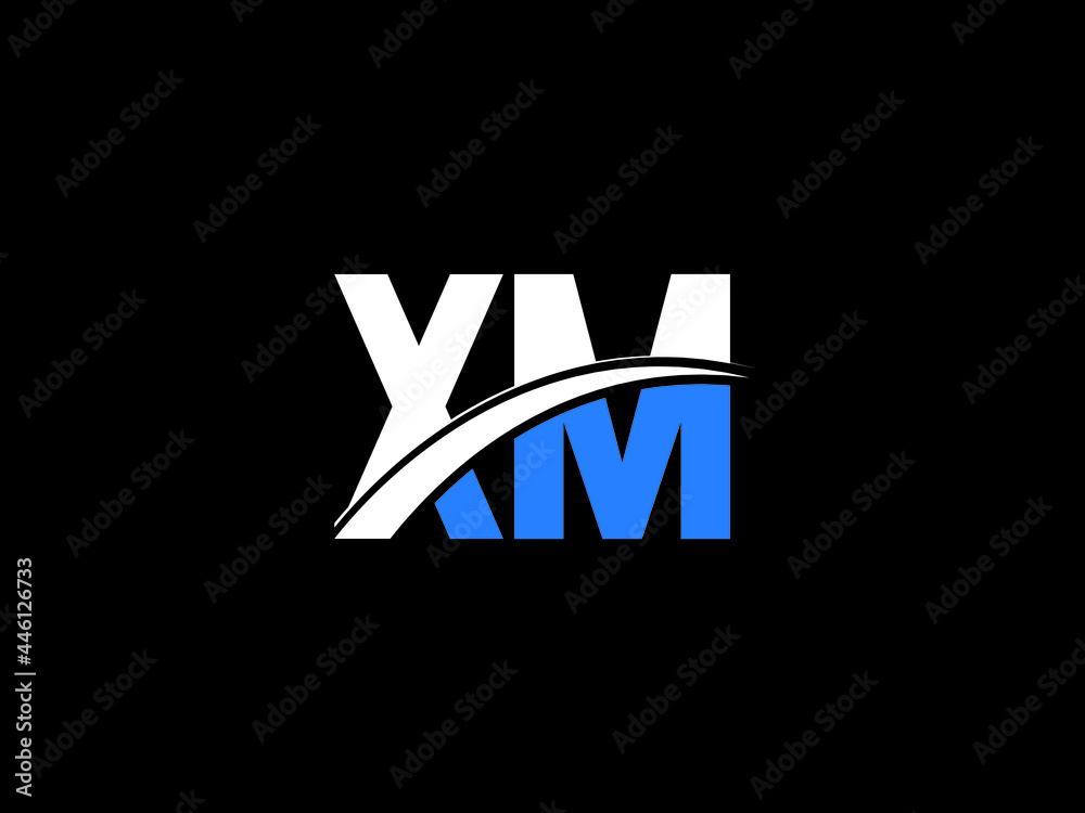 Letter XM Logo Image, xm Letter Logo Design For Business Stock Vector ...