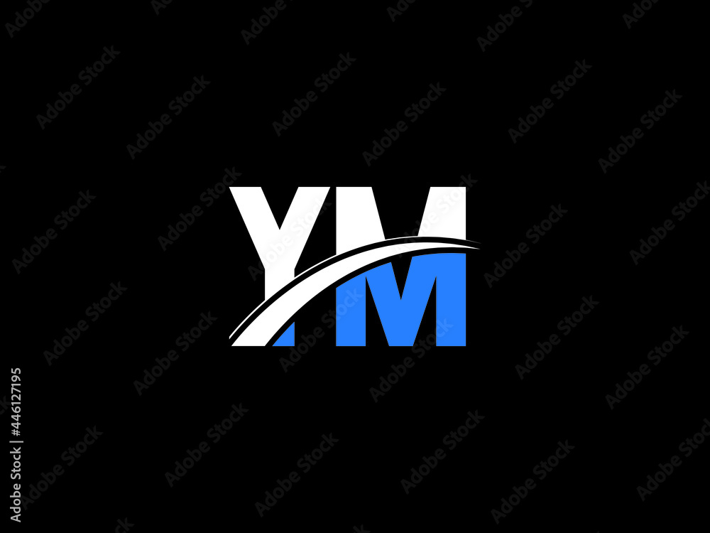 Letter YM Logo Image, ym Letter Logo Design For Business Stock Vector ...