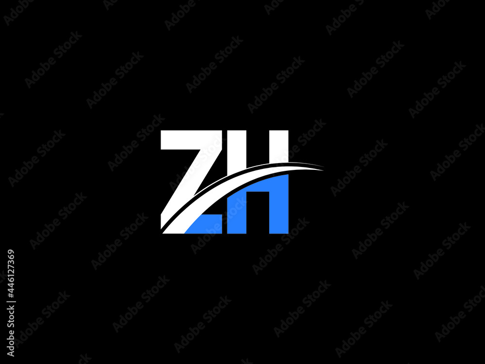 Letter ZH Logo Icon, colorful zh logo image vector for business Stock ...