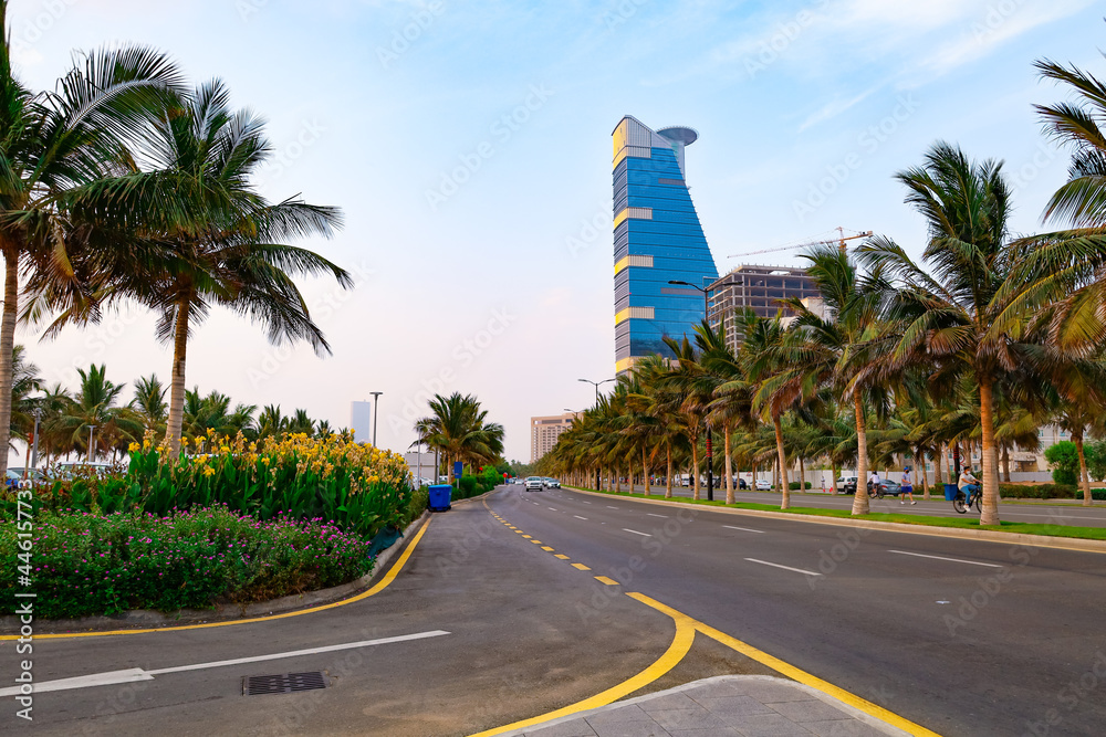Jeddah beach Saudi Arabia April 30 2021 - Red Sea corniche View - new ...