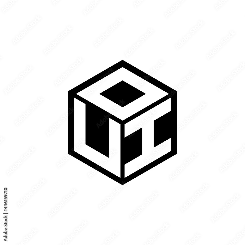 Vecteur Stock UID letter logo design with white background in ...