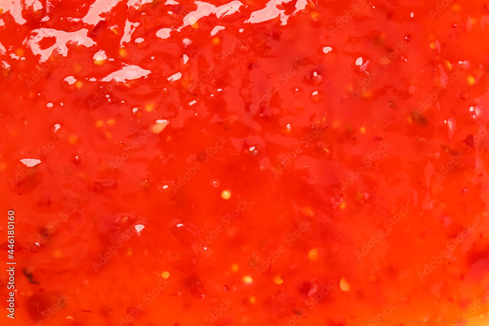 Tasty chili sauce as background Stock Photo | Adobe Stock