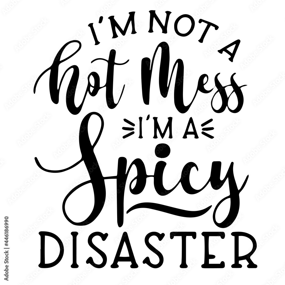 i'm not a hot mess i'm a spicy disaster inspirational funny quotes ...