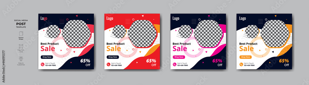 Attractive and modern social media banner design templates. Minimal and ...