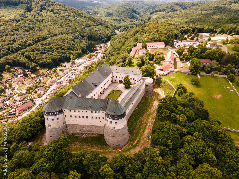 Cerveny Kamen Castle is a 13th-century castle in Slovakia. Castle with ...