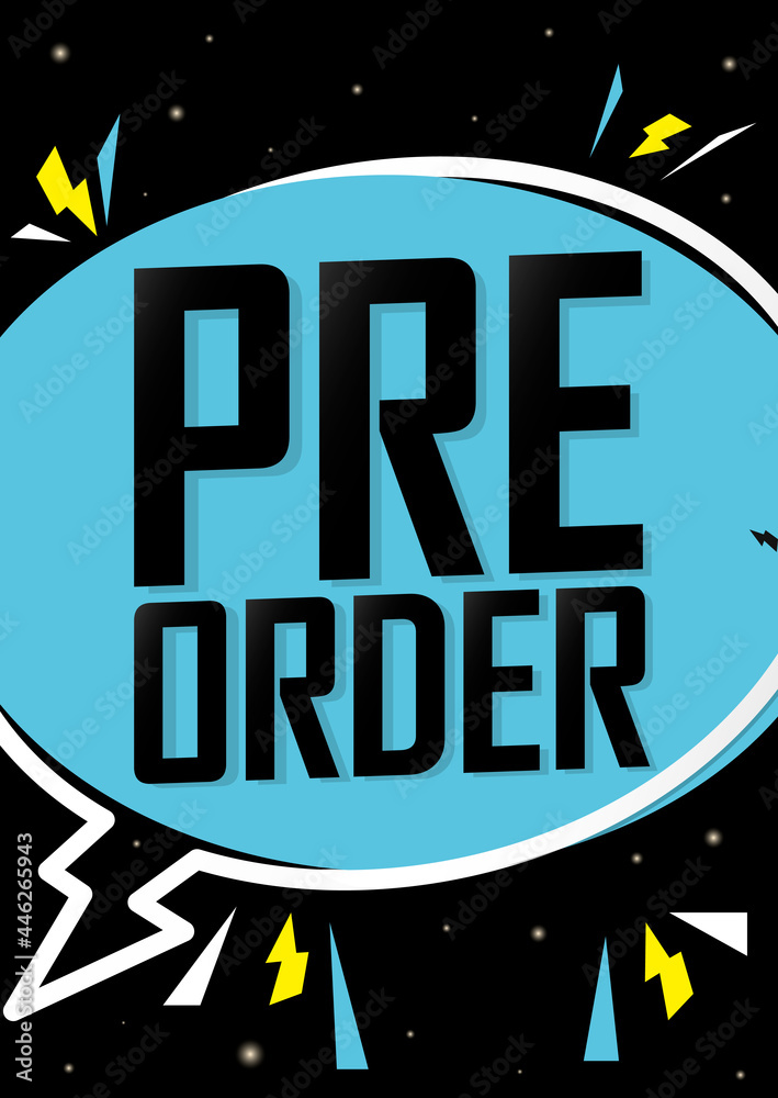 Pre-Order Sale, discount poster design template. Promotion banner for ...