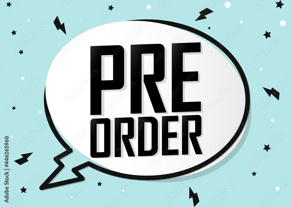 Pre-Order Sale, discount poster design template. Promotion banner for ...