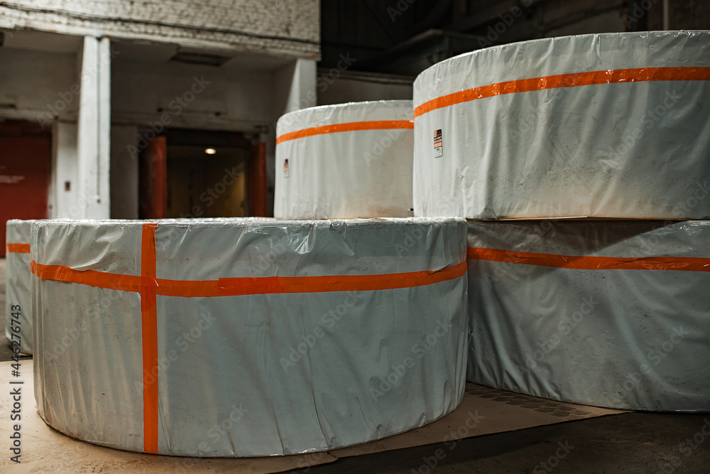 new reinforced concrete rings for sewage are in stock. a lot of ...