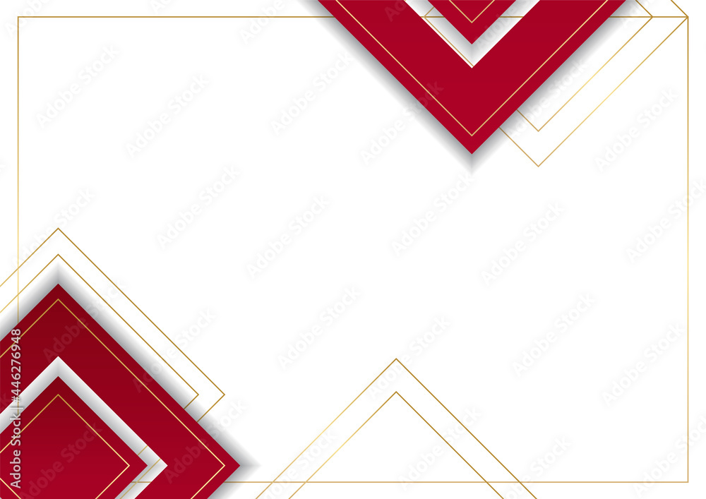 Modern simple minimal red white gold abstract background. Modern ...