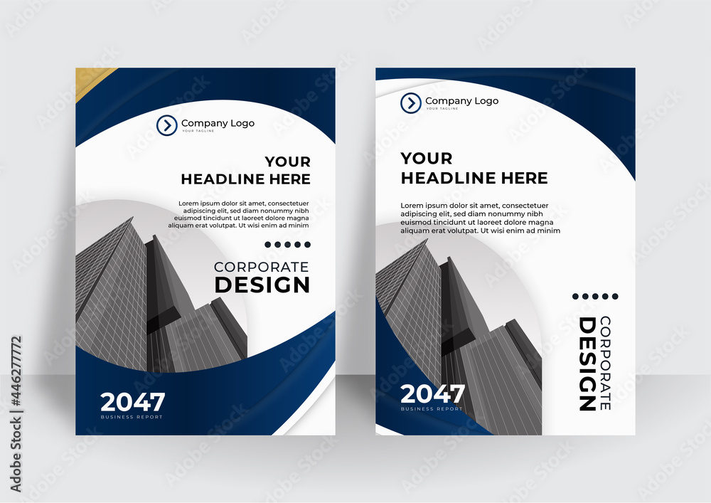 Modern black stripe cover design set. Luxury creative gold dynamic ...