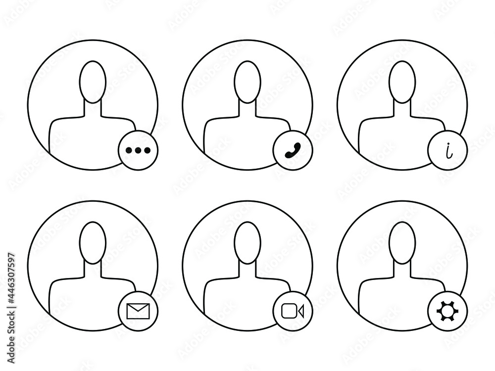 A set of icons for web application users. Menu buttons, icons for ... A set of icons for web application users. Menu buttons, icons for ...