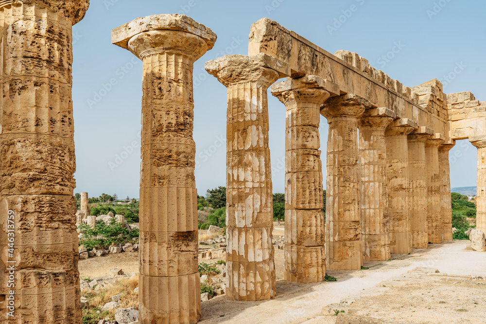 The Temple of Hera at Selinunte Archaeological Park,Sicily,Italy.Ruins ...