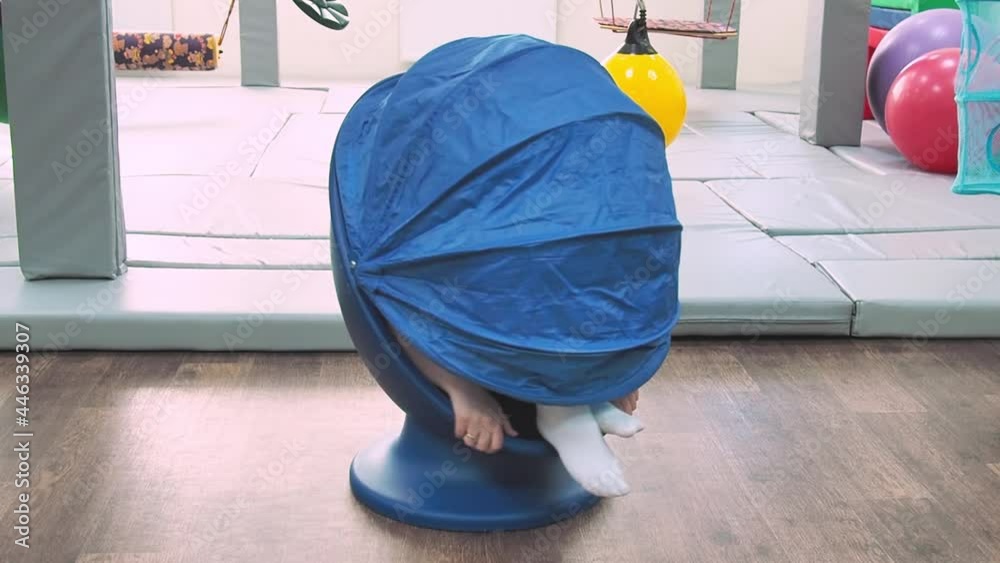 sensory integration room in the center for children. gym for gymnastics ...