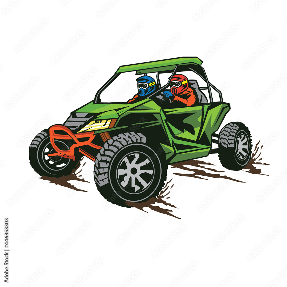 ATV Logo Buggy Racing sport vector illustration, perfect for tshirt ...
