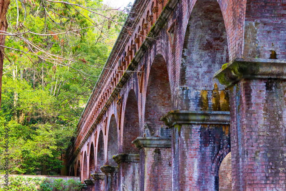 old water bridge “Suirokaku at Nanzenji” in Kyoto foto de Stock | Adobe ...