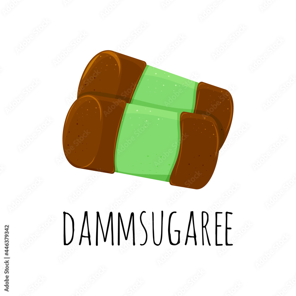 Color illustrations with green punschrulle, dammsugare. Traditional ...