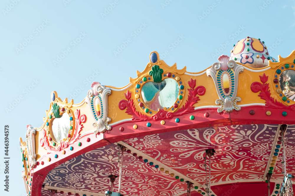 Funfair. Carousel. Amusement park. Stock Photo | Adobe Stock