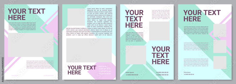 Target audience information brochure template. Flyer, booklet, leaflet ...