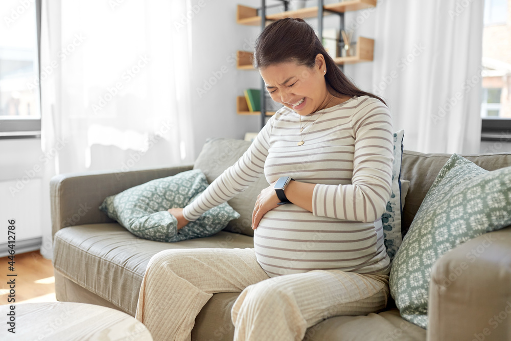 Woman In Labor At Home